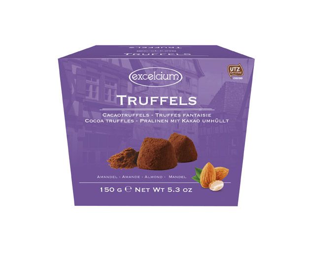 Excelcium Truffels Almond Belgické mandlové truffle 150g | Čokoládové ...