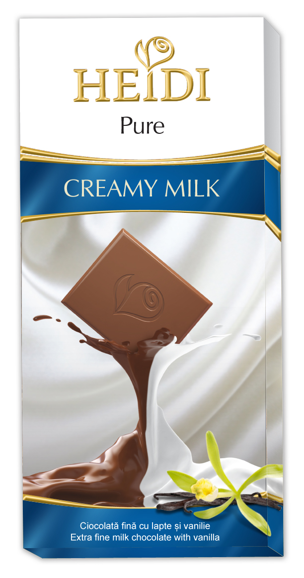 Heidi Pure Creamy Milk Jemná mléčná čokoláda 80g | Čokoládové pokušení ...