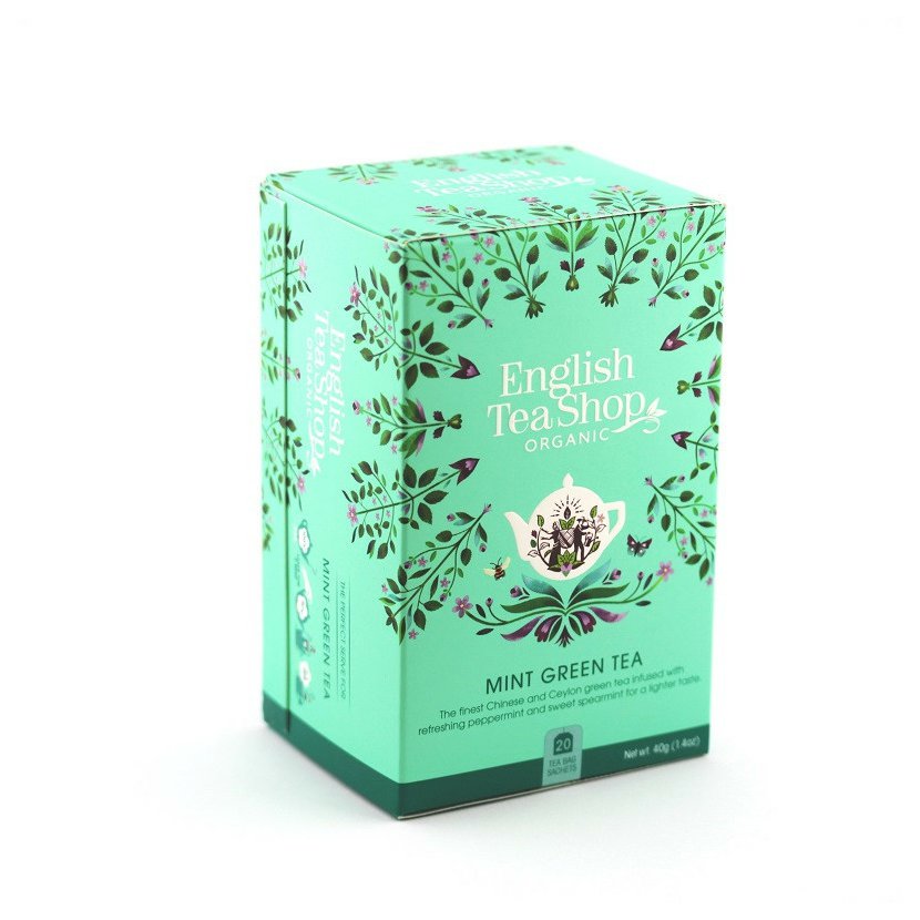 Zelený čaj s mátou English Tea Shop 20 sáčků