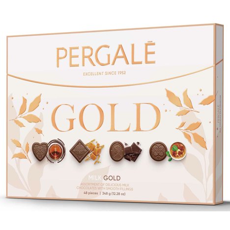 Pergale Gold Collection Směs mléčných pralinek s náplní