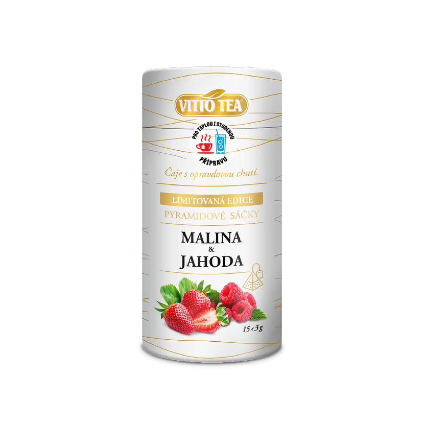 Ovocný čaj malina s jahodou